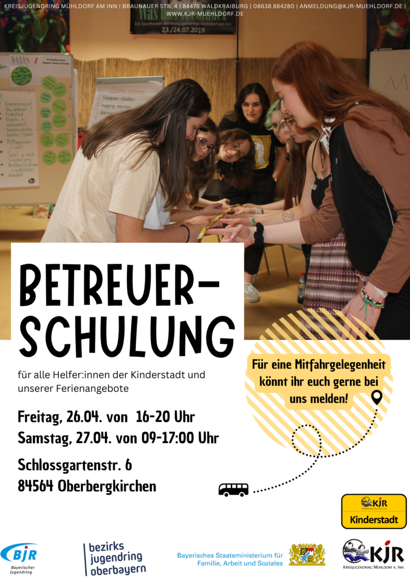 Betreuer:innen-Schulung – Kreisjugendring Mühldorf am Inn