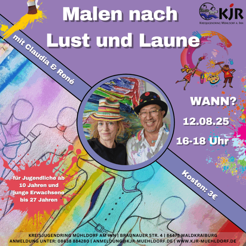 Malen nach Lust und Laune – Kreisjugendring Mühldorf am Inn